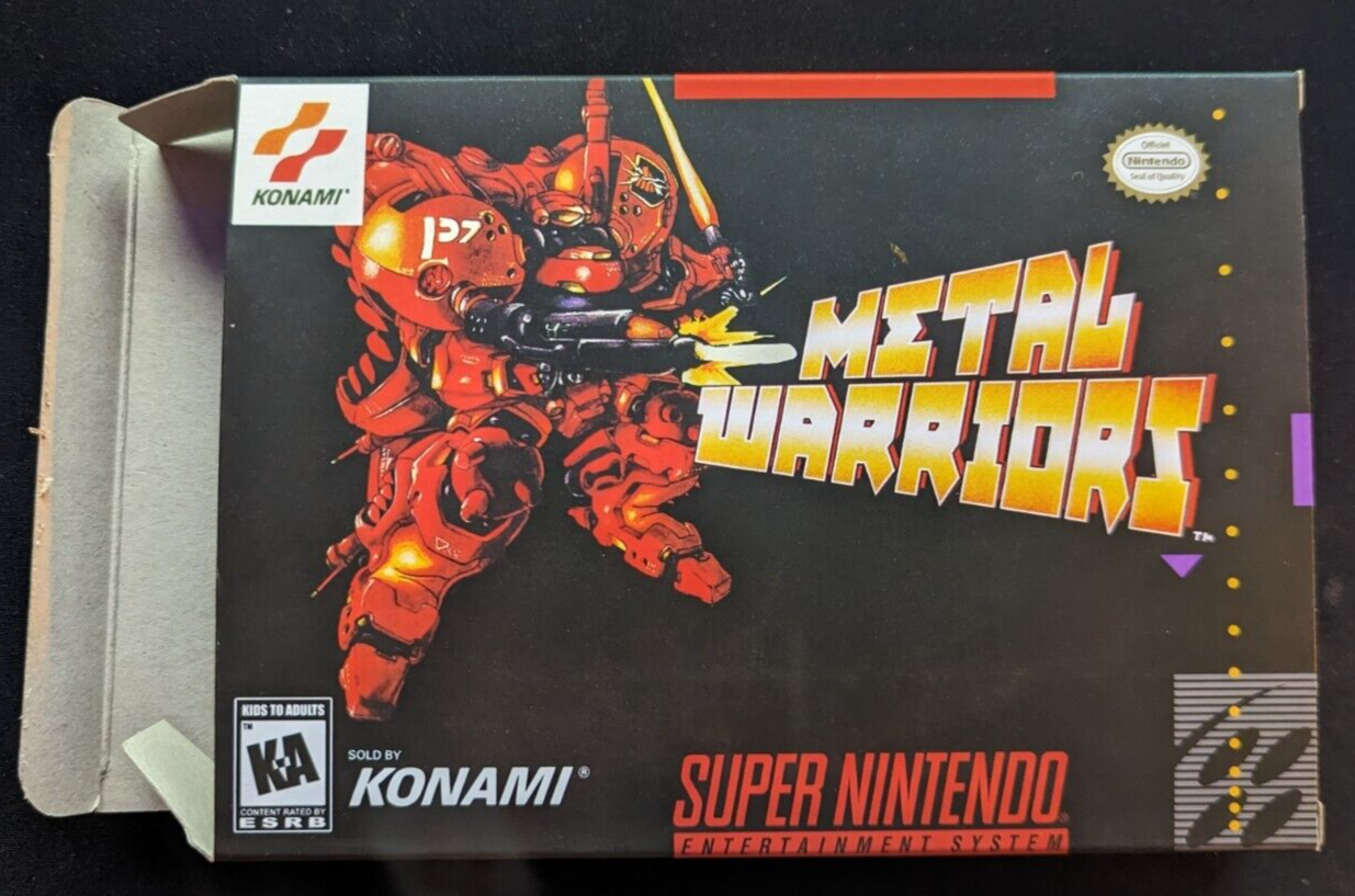 Metal Warriors (Super Nintendo Entertainment System, 1995) for sale ...