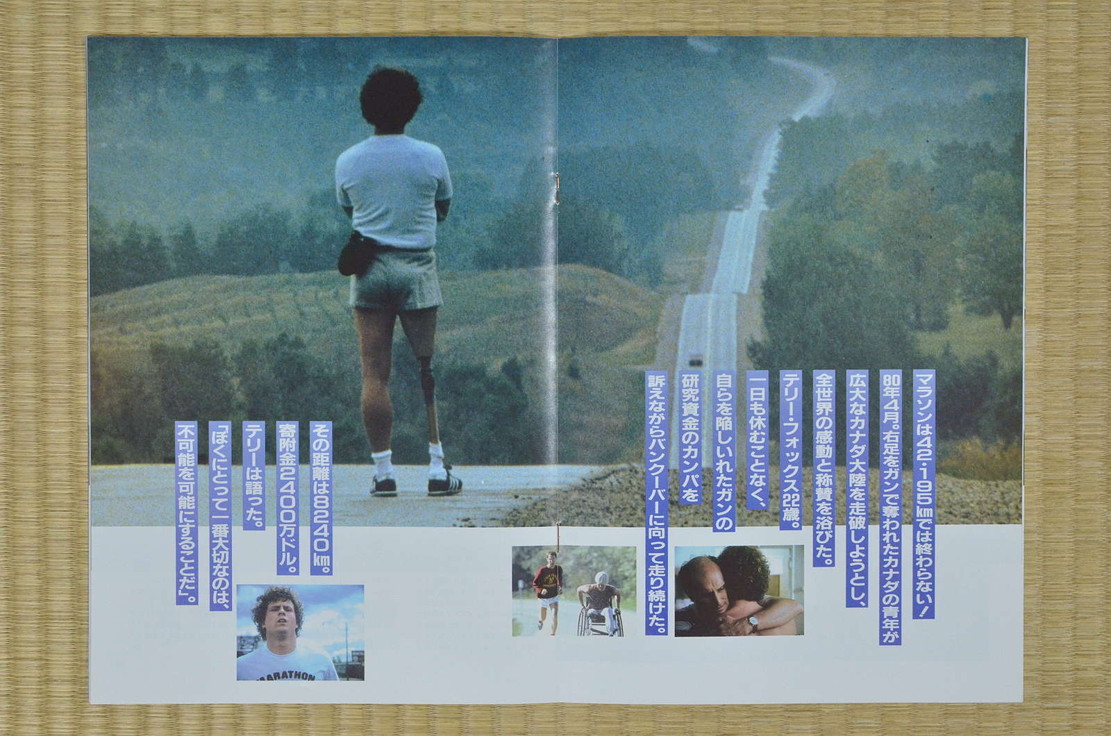 The Terry Fox Story Japan Movie Program 1983 Eric Fryer Ralph L. Thomas ...