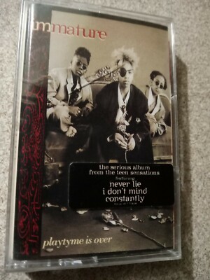 Immature: Playtyme is Over Cassette Tape Brand New Sealed Hyper sticker ...