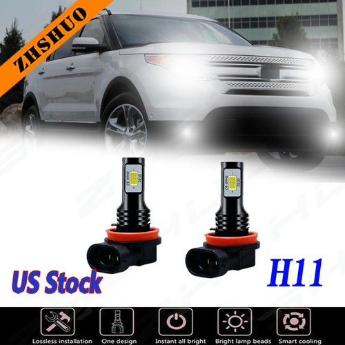 For 2011 - 2015 Ford Explorer 2x H8 H9 LED Fog Driving Light Lamp Bulbs ...