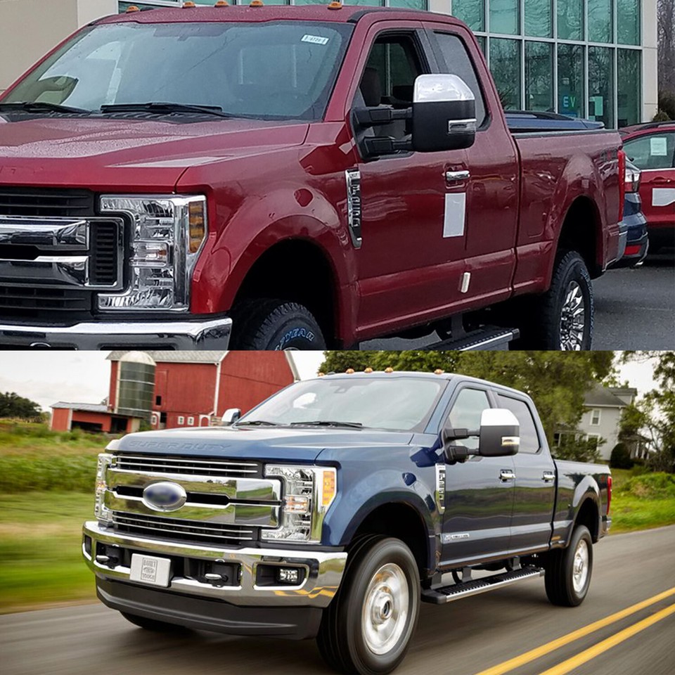For 2017-2018 Ford F250/F350 Power/Blind Spot/Spotlight/Signal Chrome ...