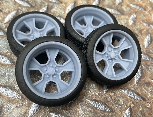 Resin 21/20 Inch 80s Camaro/Monte Carlo Model car Wheels/Tires 1/24 1/ ...