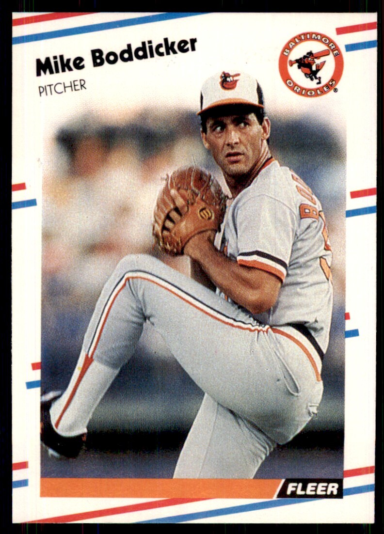 1988 Fleer Mike Boddicker Baltimore Orioles #556 | eBay