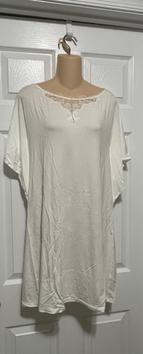 La Perla Primula XS Short Nightgown Modal Jersey White Drape Sleeves | eBay