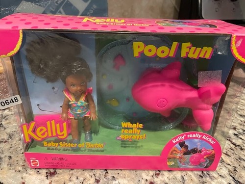 NRFB VINTAGE 1996 POOL FUN KELLY AA BABY SISTER OF BARBIE DOLL MATTEL ...