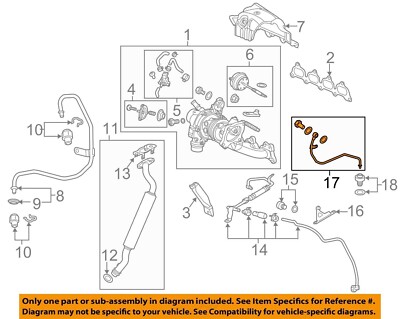 Buick GM OEM 16-18 Cascada Turbocharger Turbo-Water Feed Tube 55500592 ...