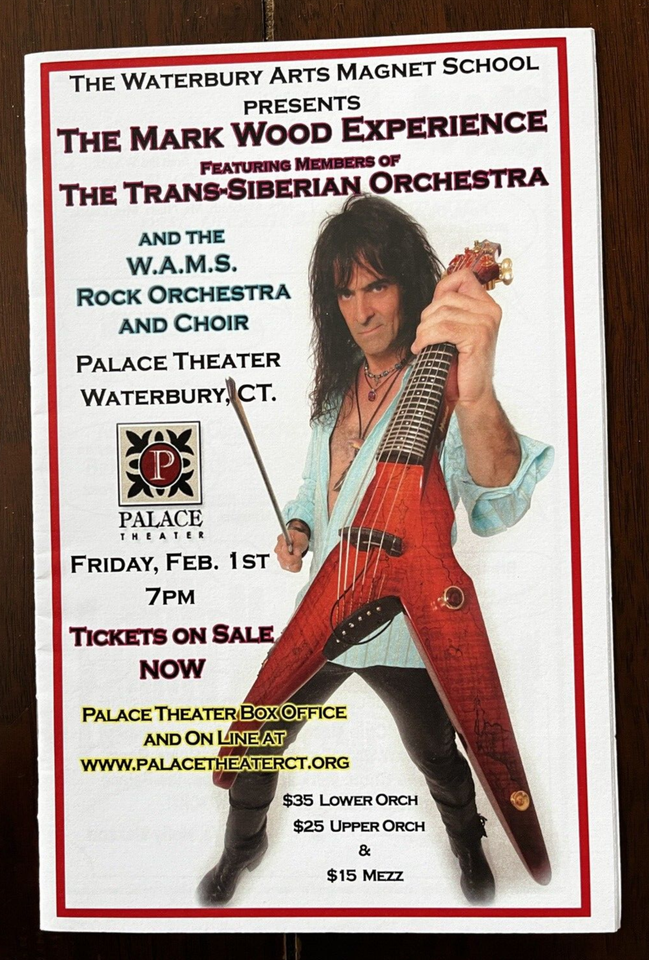 Trans-Siberian Orchestra Mark Wood - Promo photos, program, used ticket ...