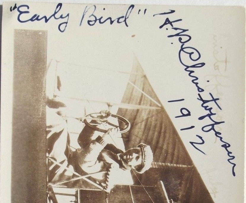 Harry P. Christofferson Early Bird Aviation Pioneer Autograph Signed ...