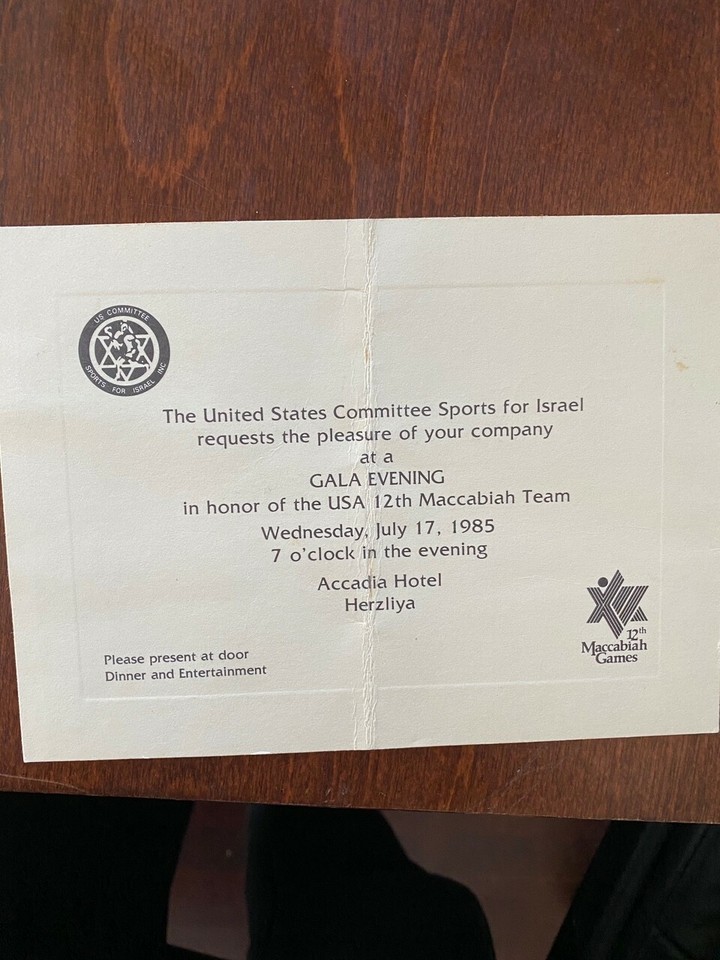 Mark Spitz Signed Card usa 12th Maccabiah team july 17 1985 | eBay