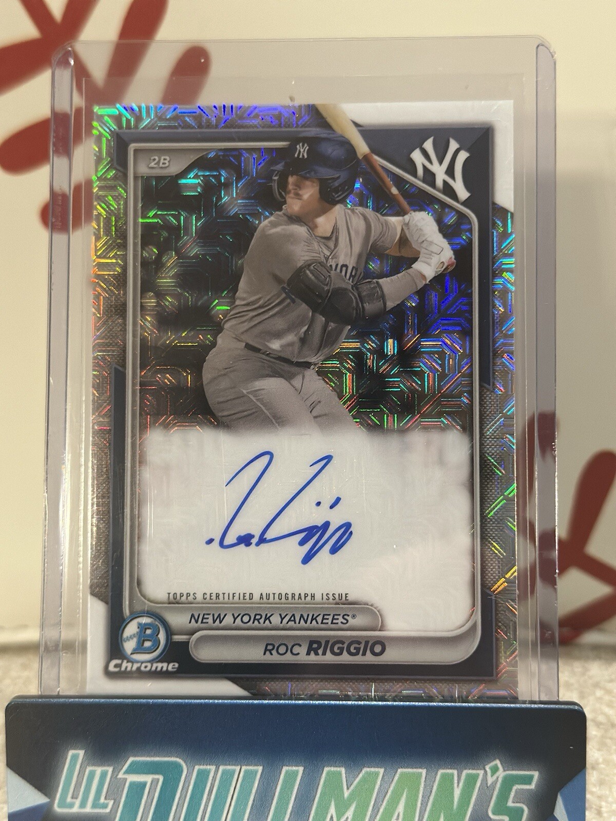 2024 Bowman Chrome Mega Box Roc Riggio Mojo Refractor Auto New York ...