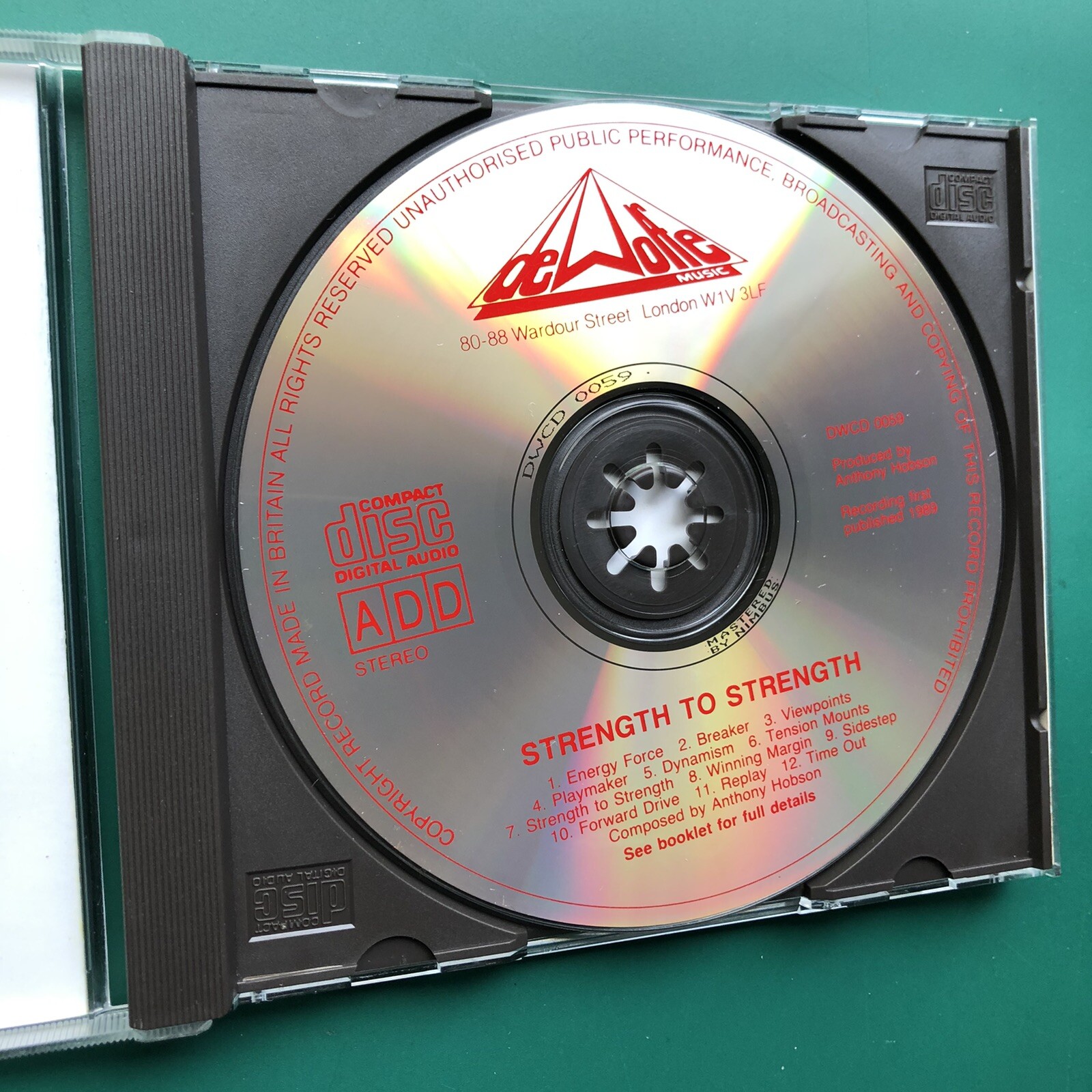 Anthony Hobson STRENGTH TO STRENGTH DeWolfe Electro Library Soundtrack ...