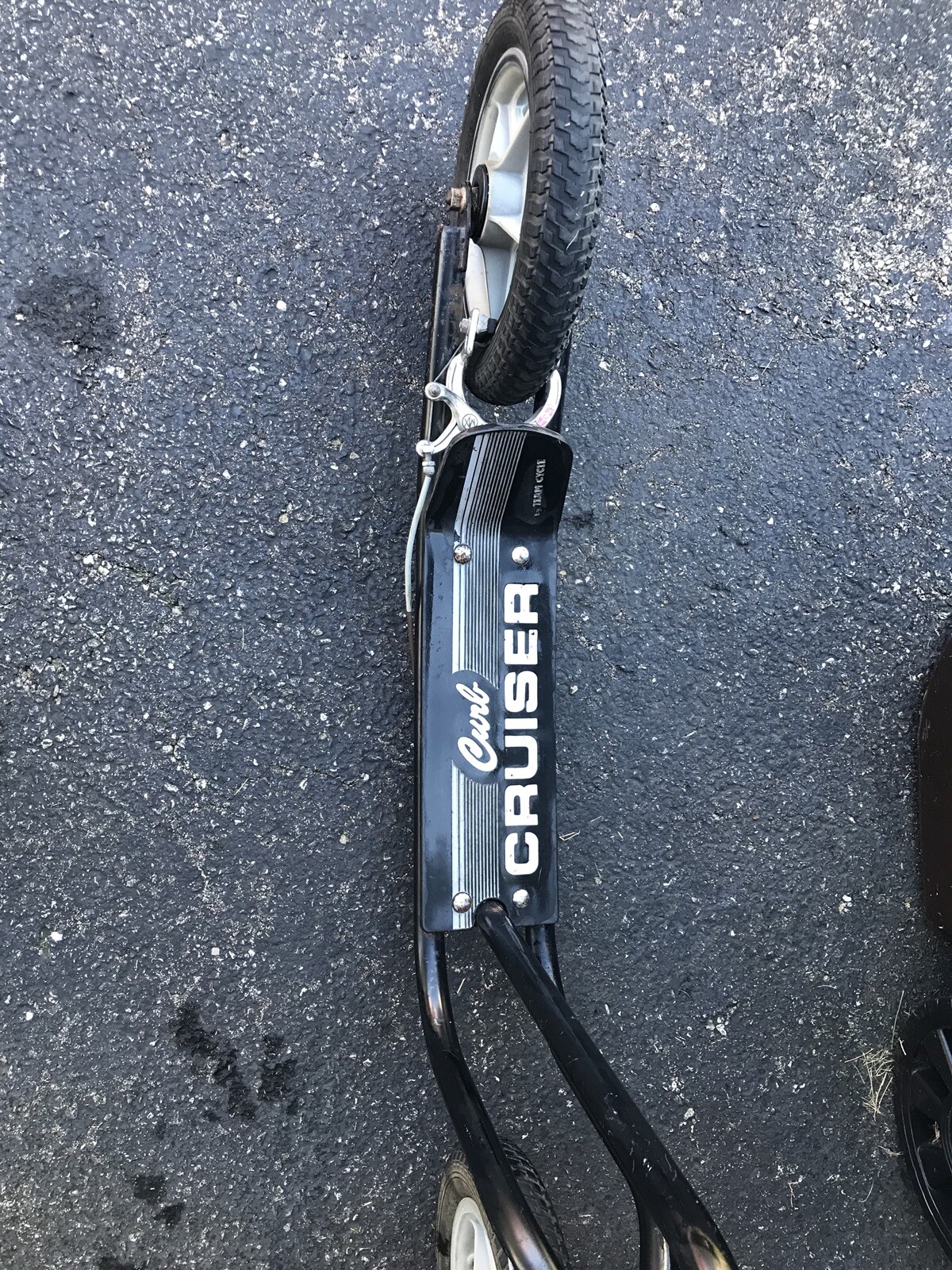 Rare Vintage Black Team Cycle Curb Cruiser Scooter Collector | eBay