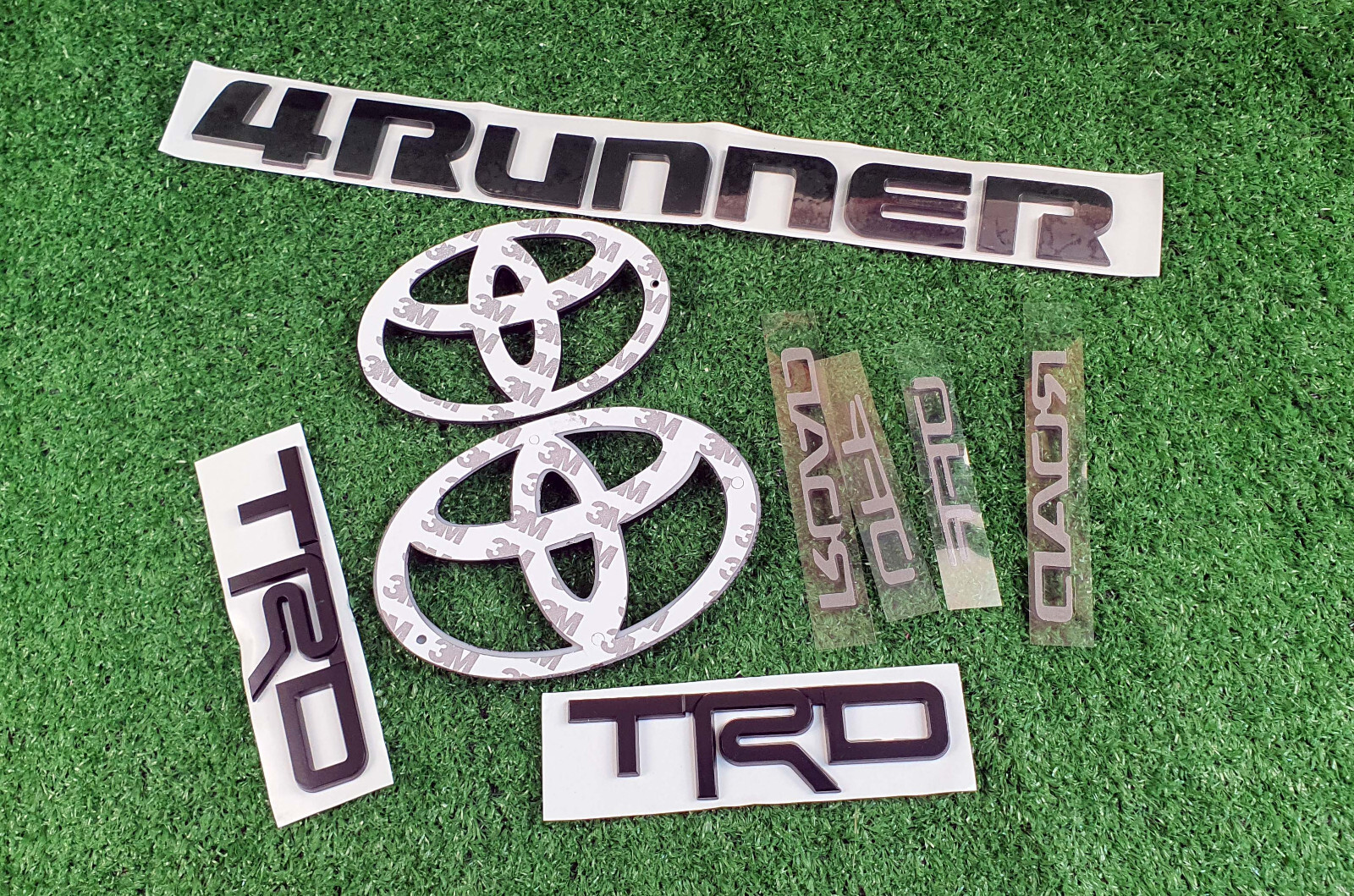 Fit for Toyota 4runner 2010-20 Matte Black Emblems Front rear Logo TRD ...