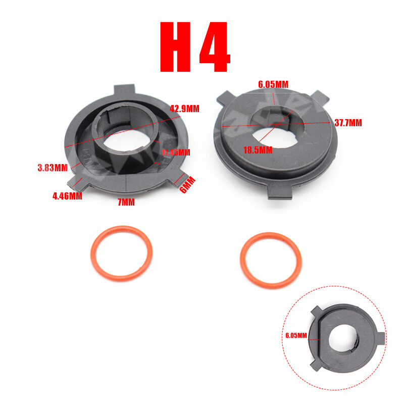 2Pcs LED Headlight Bulb Base Adapter Socket Retainer 9004/9005/9006/H7 ...