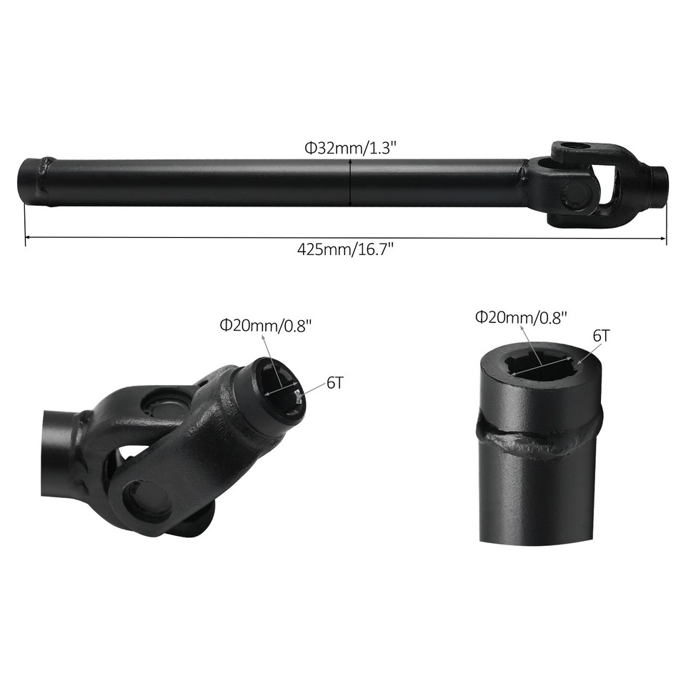 Go Kart 4WD Front Rear Drive Shaft Set CV Axle Kit Suspension SwingArm ...