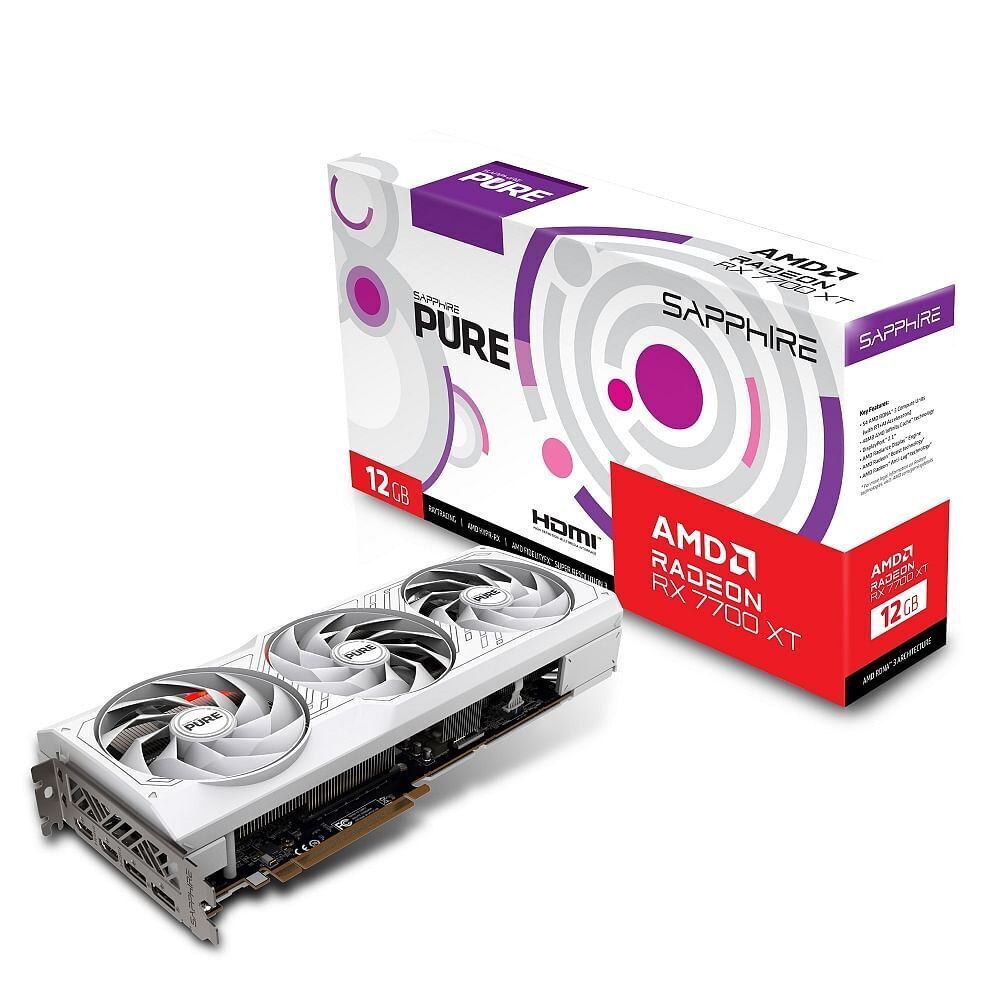 SAPPHIRE PURE AMD Radeon RX 7700 XT 12GB GDDR6 Graphics Card for sale ...