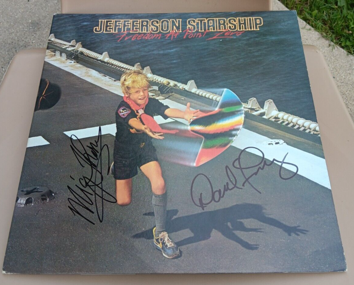 MICKEY THOMAS D FREIBERG JEFFERSON STARSHIP SIGNED FREEDOM AT POINT ...