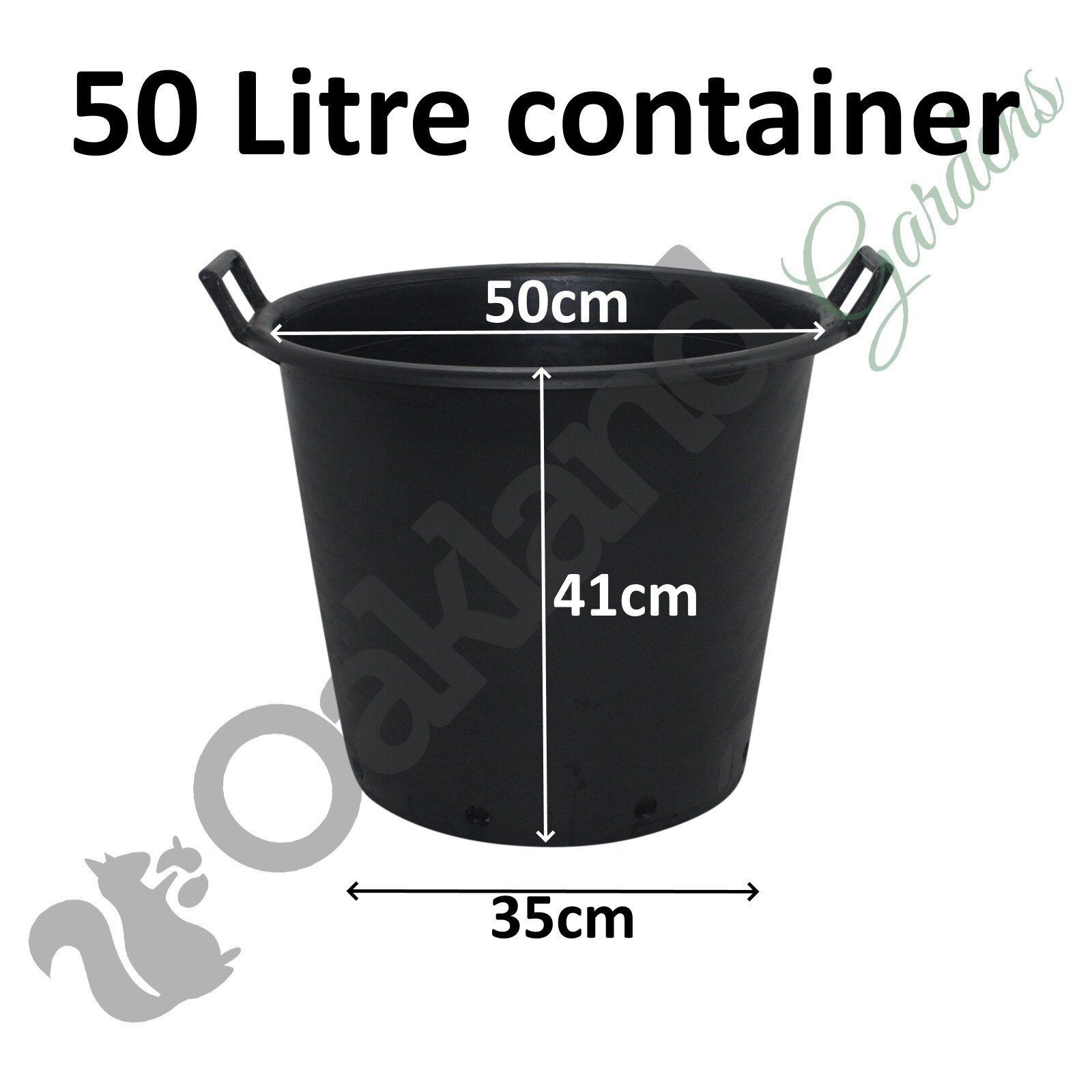Heavy Duty 30 - 65 Litre Pots Tree Planting With Handles Vegetable ...