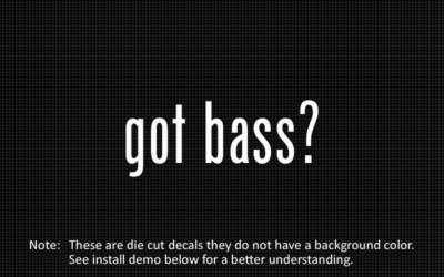 (2x) got bass? Sticker Die Cut Decal vinyl | eBay