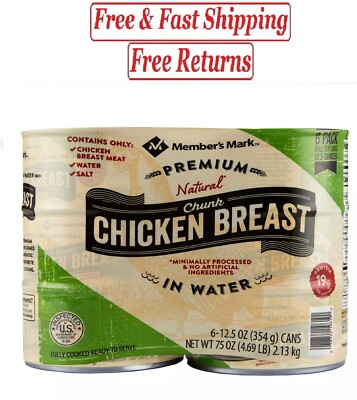 Member's Mark Premium Chunk Chicken Breast (12.5 oz., 6 ct.) | eBay