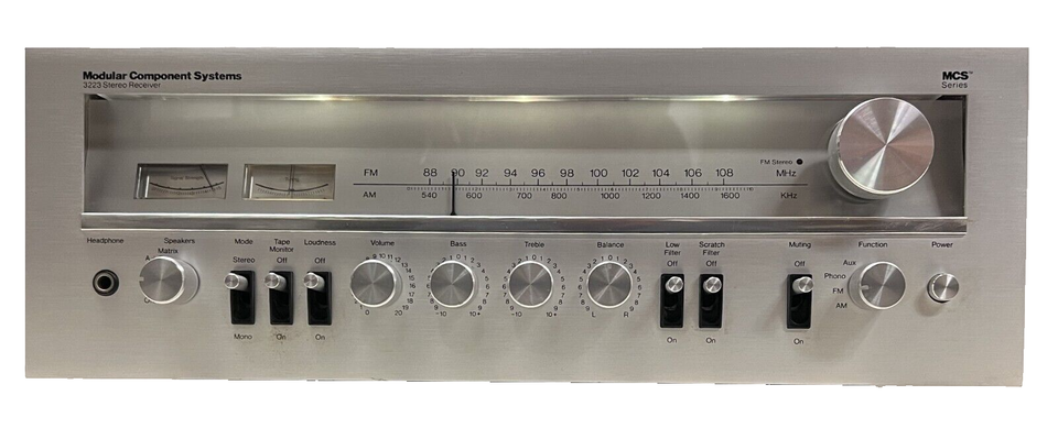 Vintage MCS 3223, 23W Stereo Receiver, 1970s, Fully Serviced. | eBay