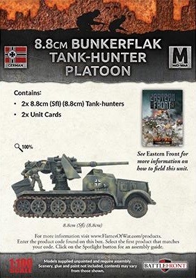 Flames of War: German 8.8cm Bunkerflak Tank-Hunter Platoon (Mid-War) | eBay