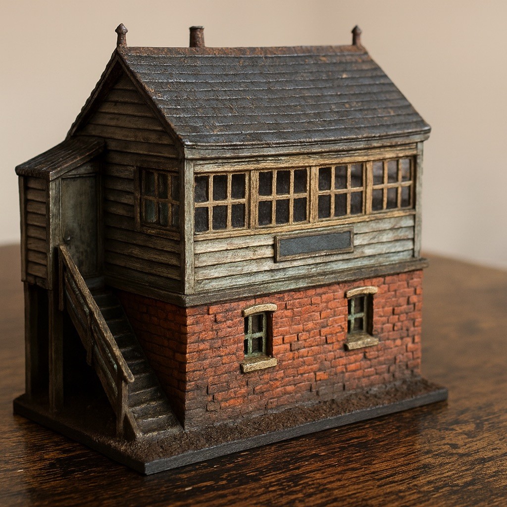 Signal Box, Model Railway Scenery OO Gauge | eBay UK