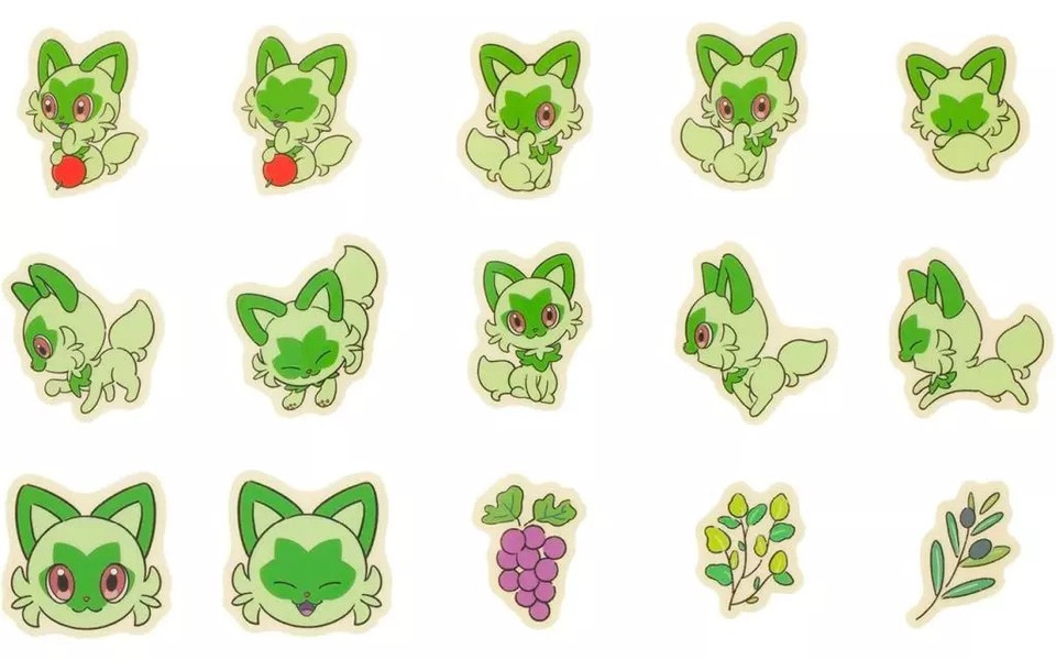 Seals/Stickers Nyaoha Assorted Seals "Pokemon Scarlet/Violet" Pokemon ...