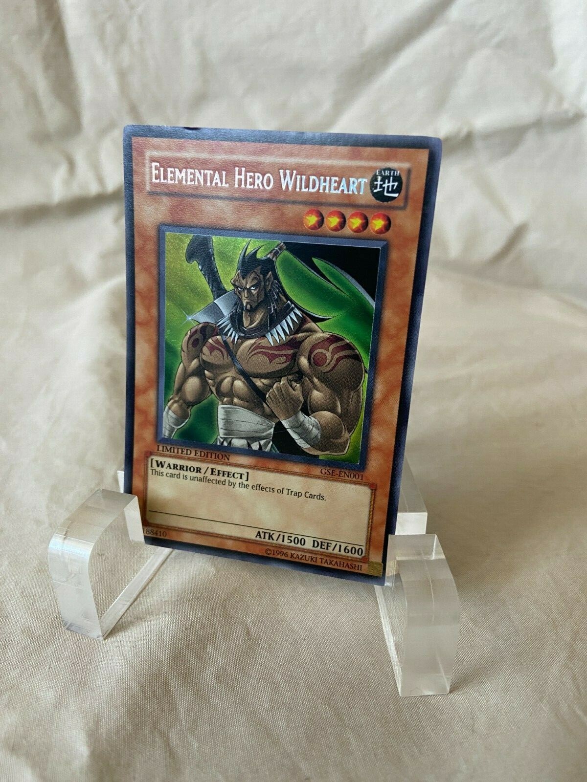 Yu-Gi-Oh! Holo Elemental Hero Wildheart GSE-EN001 Limited Edition - NM ...
