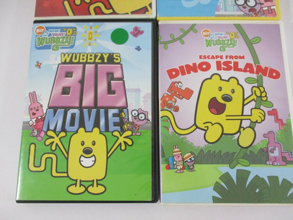 4 DVDs: Wubbzy's Big Movie, Dino Island, Wubb Idol, Little Help From My ...