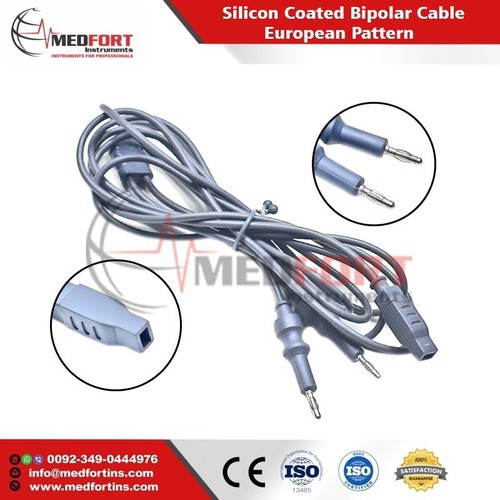 MEDFORT Silicon Coated Bipolar Cable European Pattern REUSABLE Premium ...