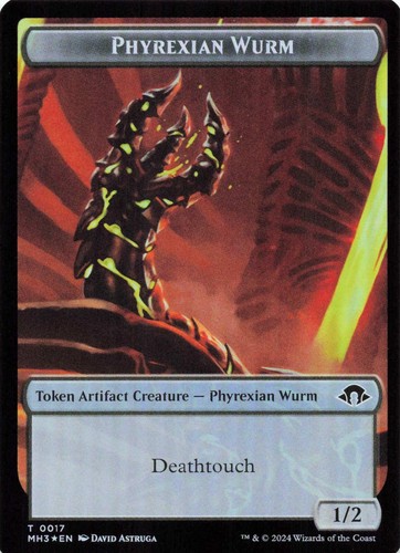 MTG FOIL {Phyrexian Wurm Token} (Deathtouch) {Phyrexian Germ} - MH3 | eBay