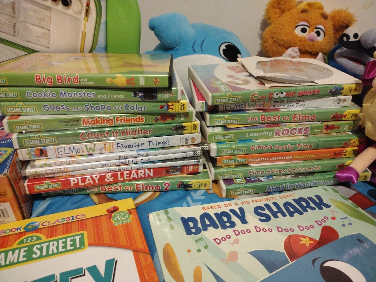 Kid's Sesame Street 20 DVD Lot with Lots of Extras Toy Lot Muppets ...