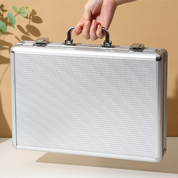 Aluminum Watch Case 24 Grids Briefcase Storage Box Watches Collectors ...