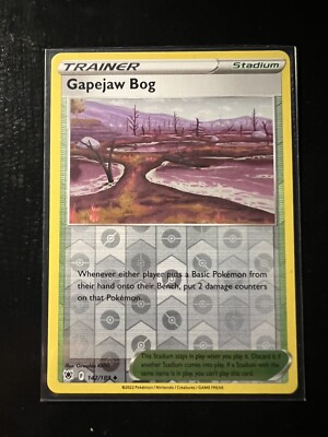 Gapejaw Bog 142/189 -- Pokemon TCG Astral Radiance -- NM - Mint Reverse ...