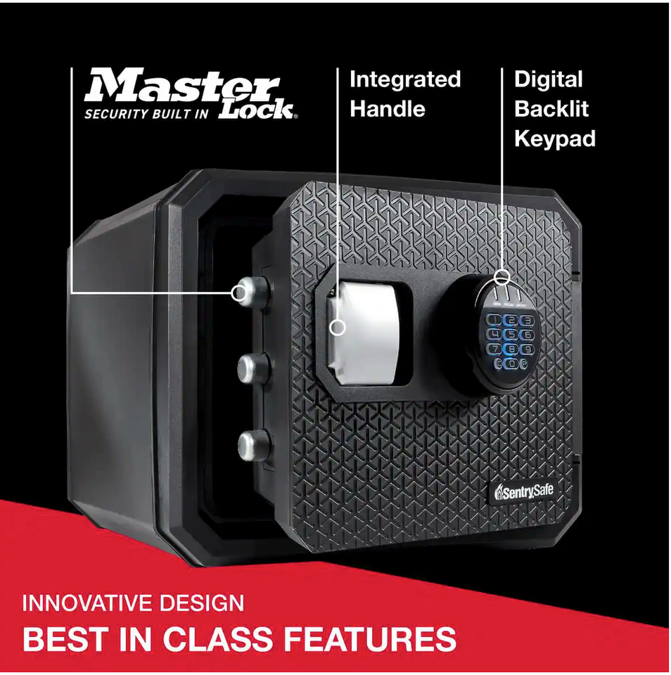 SentrySafe Large Water and Fireproof Safe with Digital Keypad, 0.81cu ...