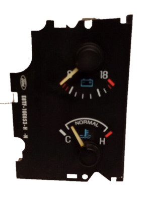 1987-1991 Ford F150 F250 Bronco Instrument Cluster Battery-Coolant ...