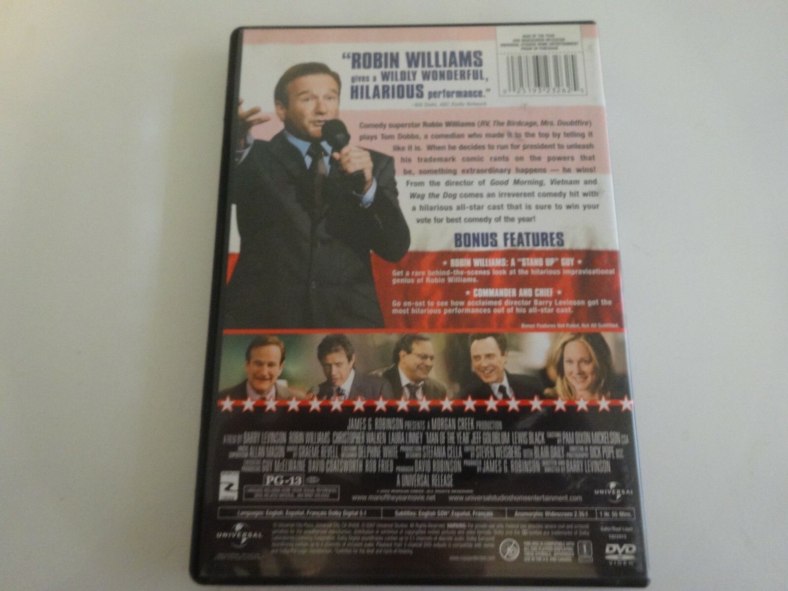 MAN OF THE YEAR - ROBIN WILLIAMS DVD 25193232625| eBay