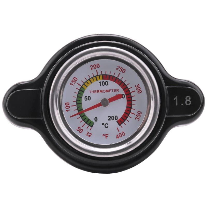 High Pressure Radiator with Temperature Gauge, 1.8 Bar Radiator 25.6Psi ...