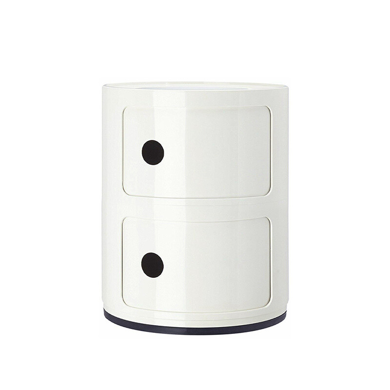 CYLINDER CABINET ROUND CUPBOARD DRAWER ABS STORAGE UNIT BATHROOM ...