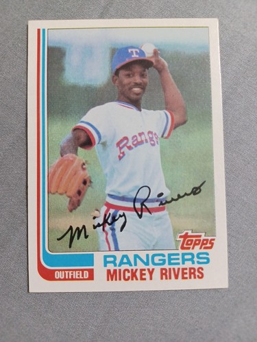 MICKEY RIVERS 1982 Topps # 704 Baseball Card TEXAS RANGERS 82 | eBay