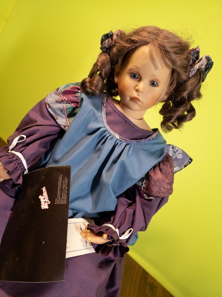 Künstlerpuppe Lisette von Christine Kleinert Vinyl Sitzpuppe 70cm Zapf ...