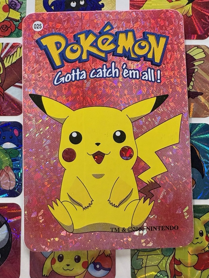 Pokemon Pikachu Sticker Rare Vintage Vending Machine Holo prism ...