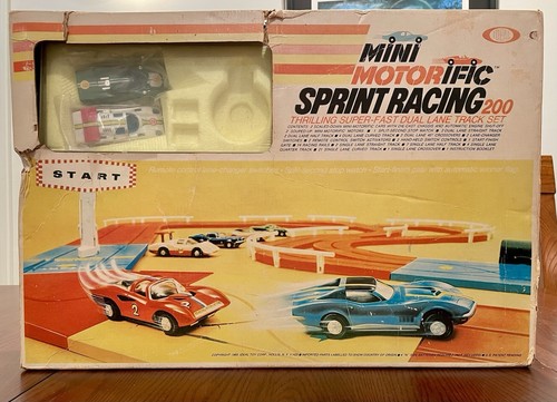 IDEAL~Mini Motorific~Sprint Racing 200 Set#4940-3~With 2 Cars!! | eBay