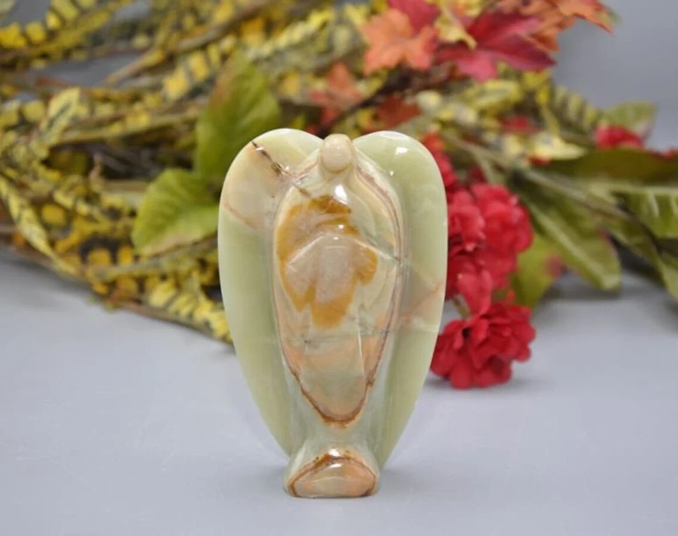 Green Onyx Angel, Onyx Crystal Angel, Crystal Healing Figurine | eBay UK