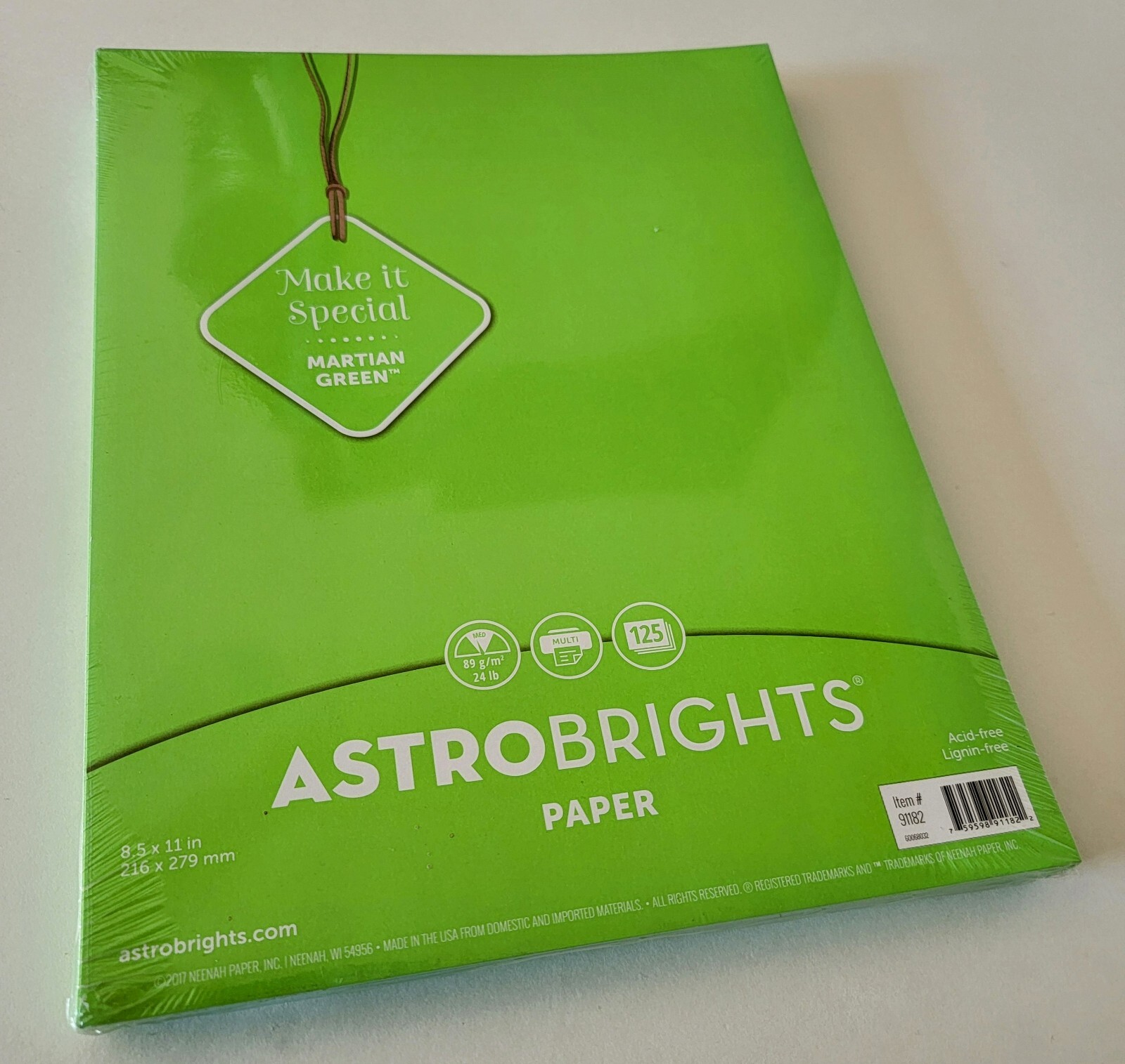 Astrobrights MARTIAN GREEN Color Paper Printing Craft DIY Specialty ...