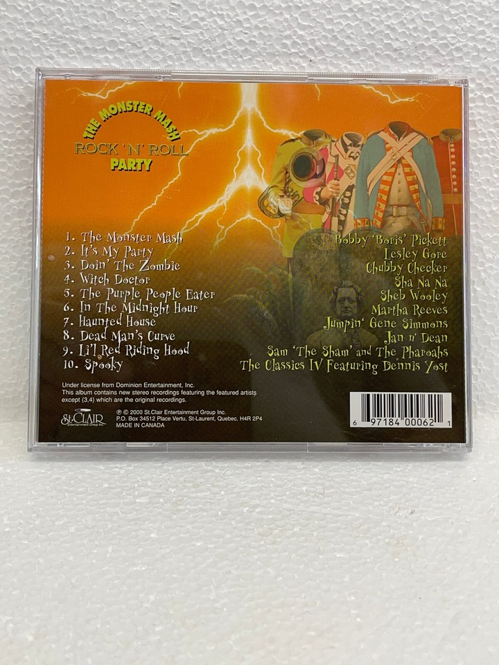 The Monster Mash Rock 'N' Roll Party - Audio CD Various Artists - VERY ...