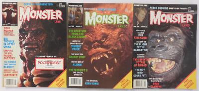 3x MONSTERLAND 1980s Magazine # 10 13 14 KING KONG Labyrinth ~ Famous ...