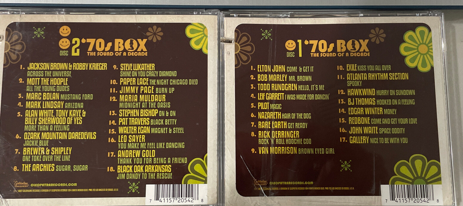 70's Box: The Sound of a Decade by Various Artists (CD, Nov-2007, 2 ...