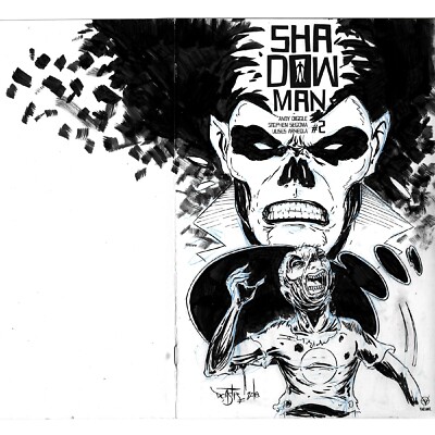 Shadow Man #2 (2018) Valiant Blank Cover Comic W Original Dave Castr ...